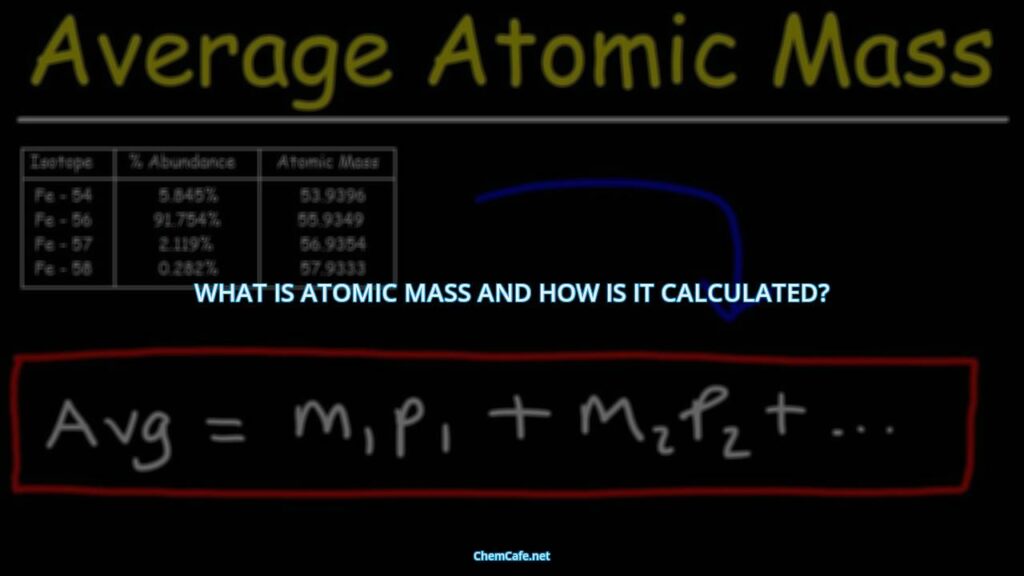 What is atomic mass and how is it calculated? – ChemCafe — science ...