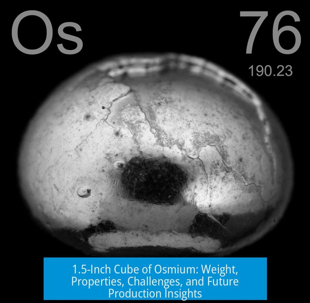1.5-Inch Cube of Osmium: Weight, Properties, Challenges, and Future ...