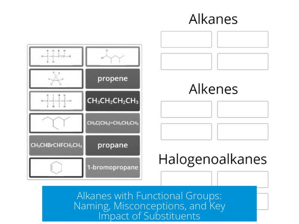 Alkanes with Functional Groups: Naming, Misconceptions, and Key Impact ...