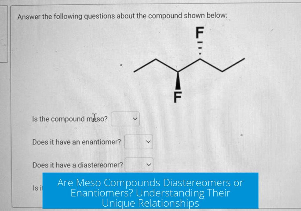 Are Meso Compounds Diastereomers or Enantiomers? Understanding Their ...