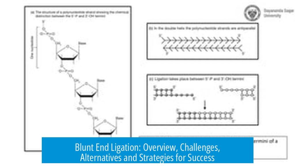 Blunt End Ligation: Overview, Challenges, Alternatives and Strategies ...