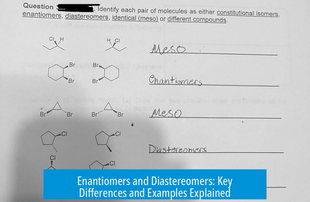 Enantiomers and Diastereomers: Key Differences and Examples Explained ...