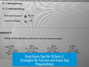 Final Exam Tips for OChem 2: Strategies for Success and Exam Day Preparedness – ChemCafe ...
