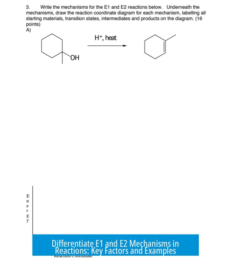 Differentiate E1 and E2 Mechanisms in Reactions: Key Factors and ...