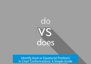 Identify Axial or Equatorial Positions in Chair Conformations: A Simple ...