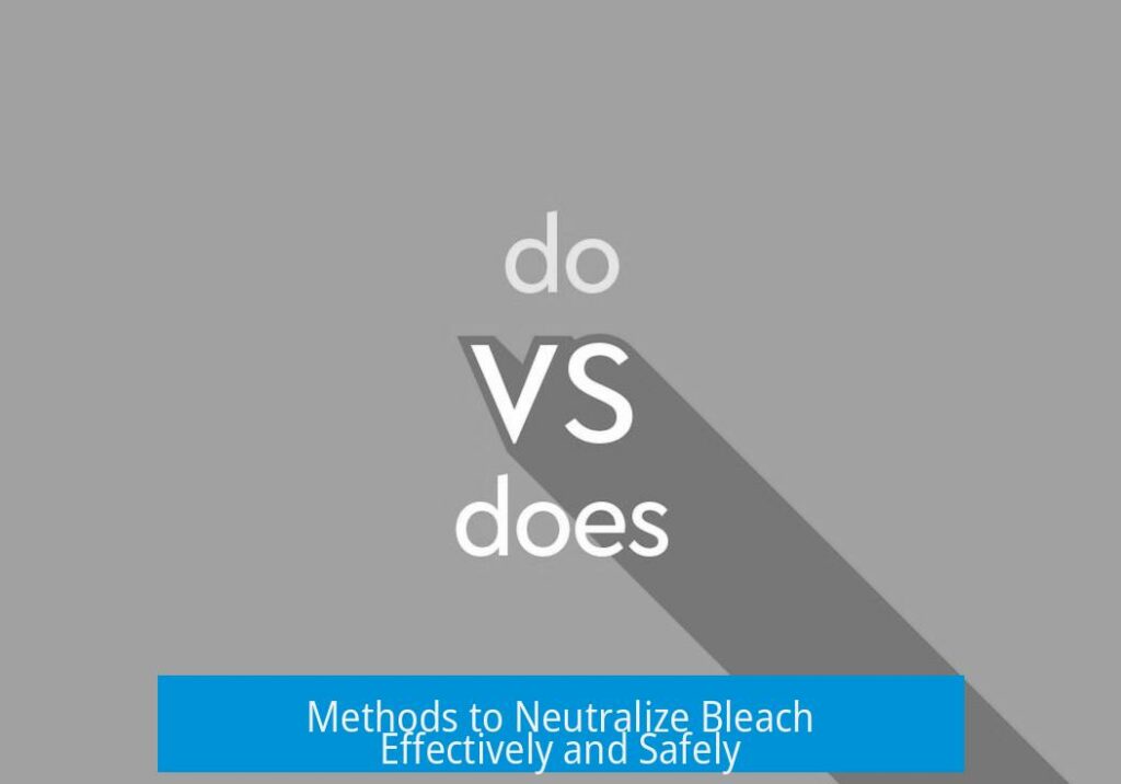 Methods to Neutralize Bleach Effectively and Safely – ChemCafe ...