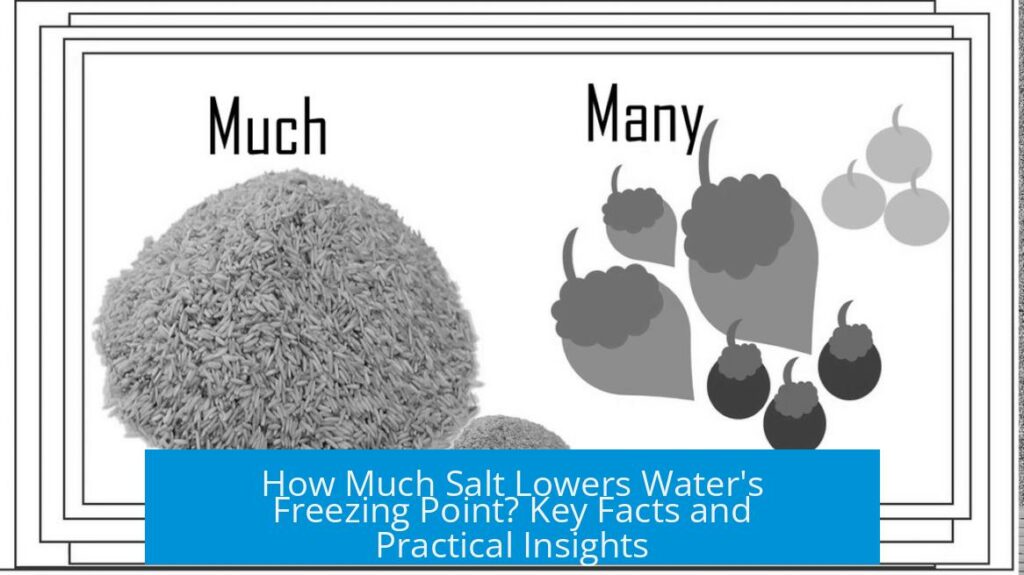 How Much Salt Lowers Water's Freezing Point? Key Facts and Practical ...
