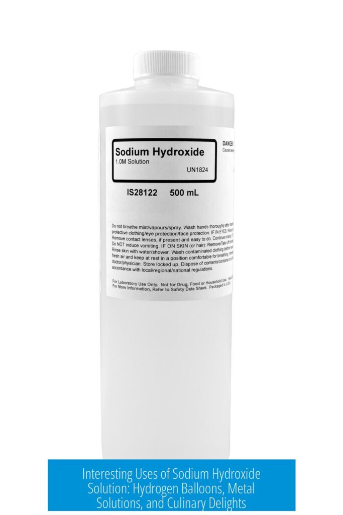 Interesting Uses of Sodium Hydroxide Solution: Hydrogen Balloons, Metal ...