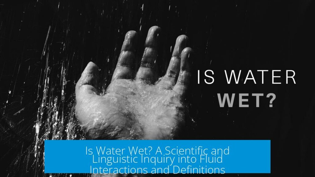 Is Water Wet? A Scientific and Linguistic Inquiry into Fluid ...