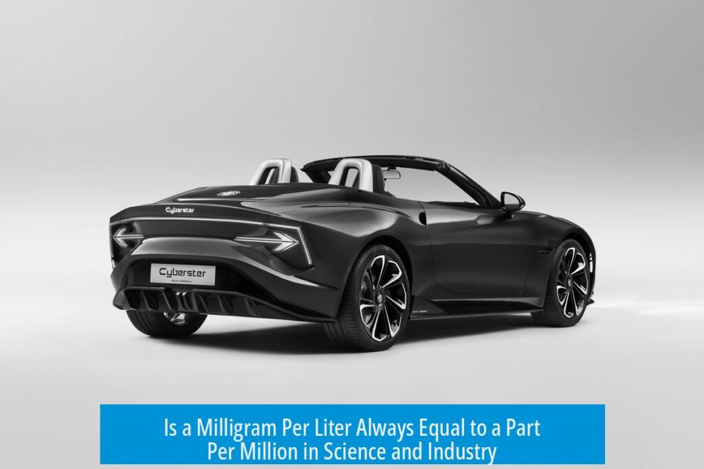 Is a Milligram Per Liter Always Equal to a Part Per Million in Science ...