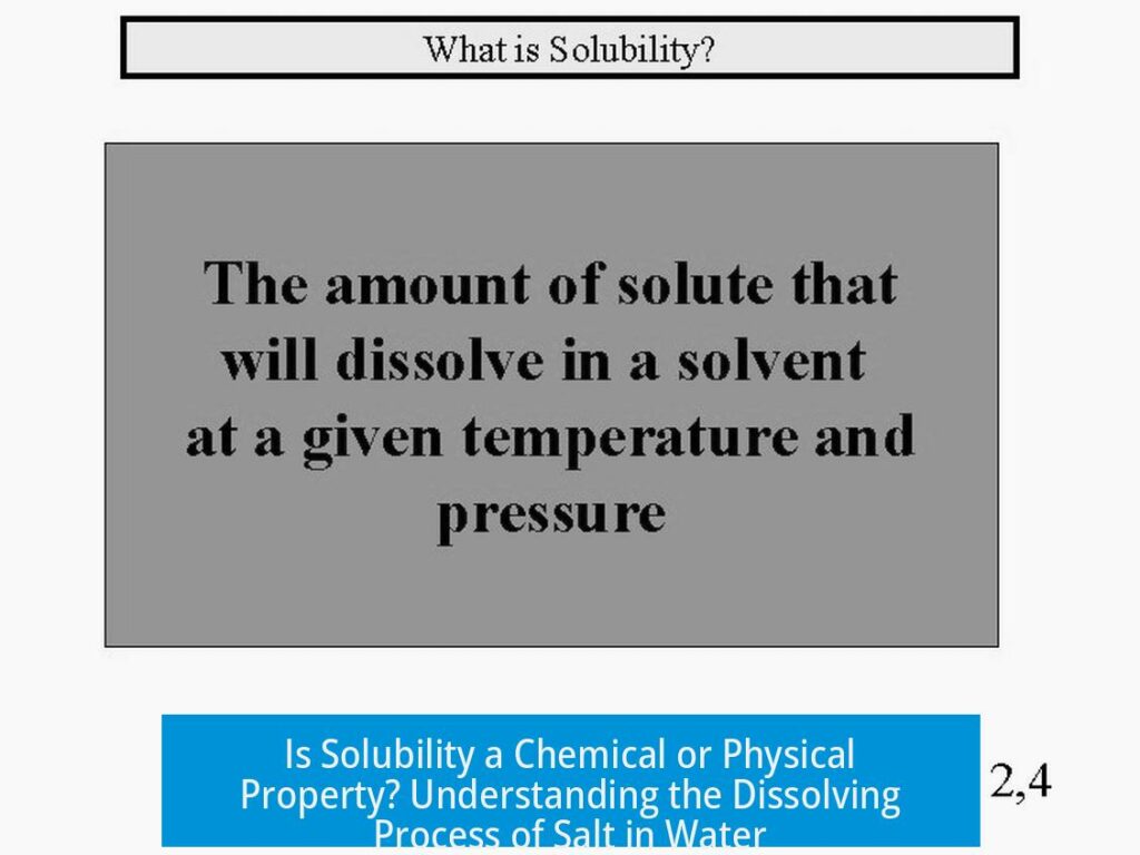 Is Solubility a Chemical or Physical Property? Understanding the ...