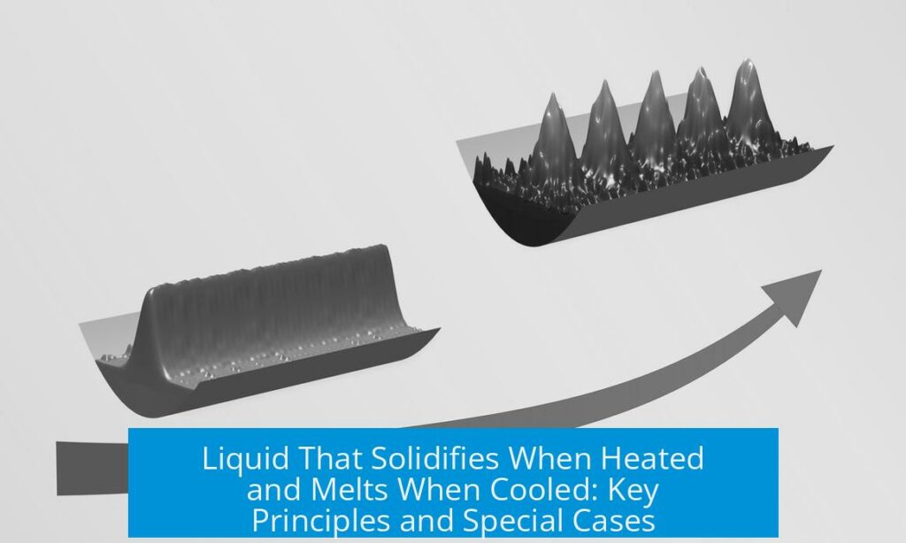 Liquid That Solidifies When Heated and Melts When Cooled: Key ...