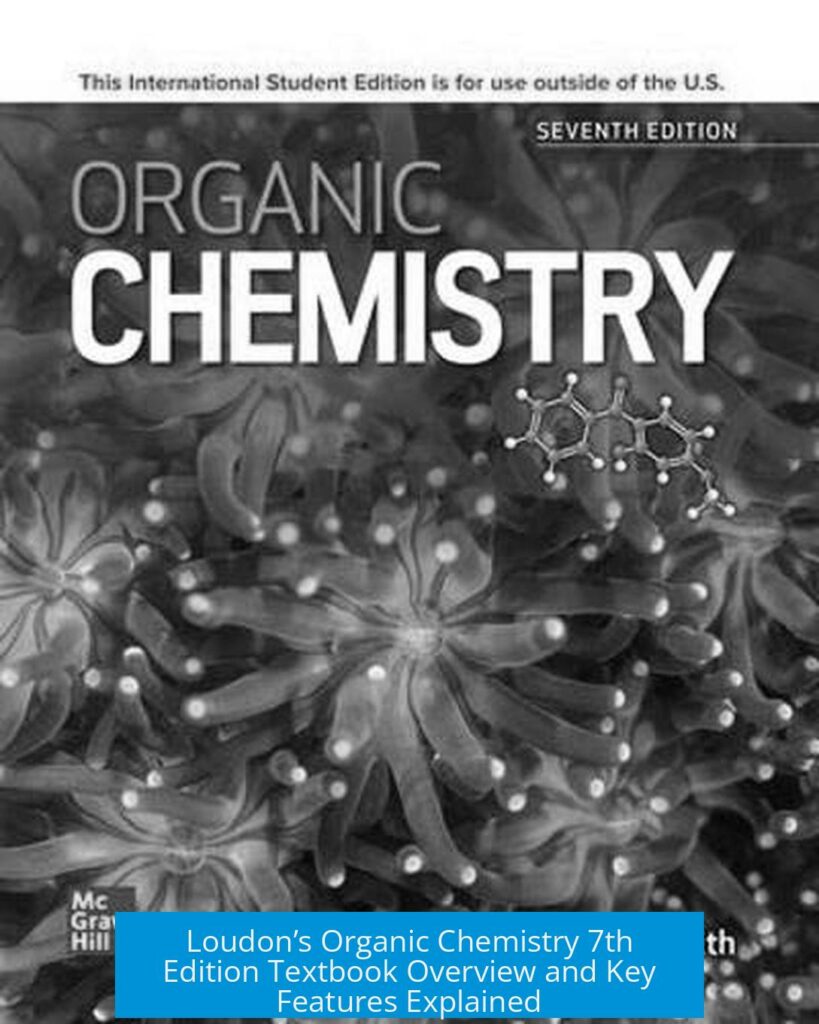 Loudon’s Organic Chemistry 7th Edition Textbook Overview and Key ...