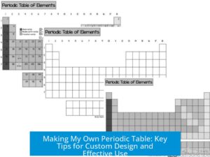 Making My Own Periodic Table: Key Tips for Custom Design and Effective ...
