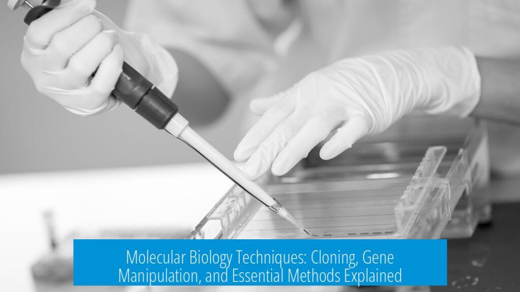 Molecular Biology Techniques: Cloning, Gene Manipulation, and Essential ...