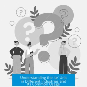 Understanding the 'te' Unit in Different Industries and Its Common ...