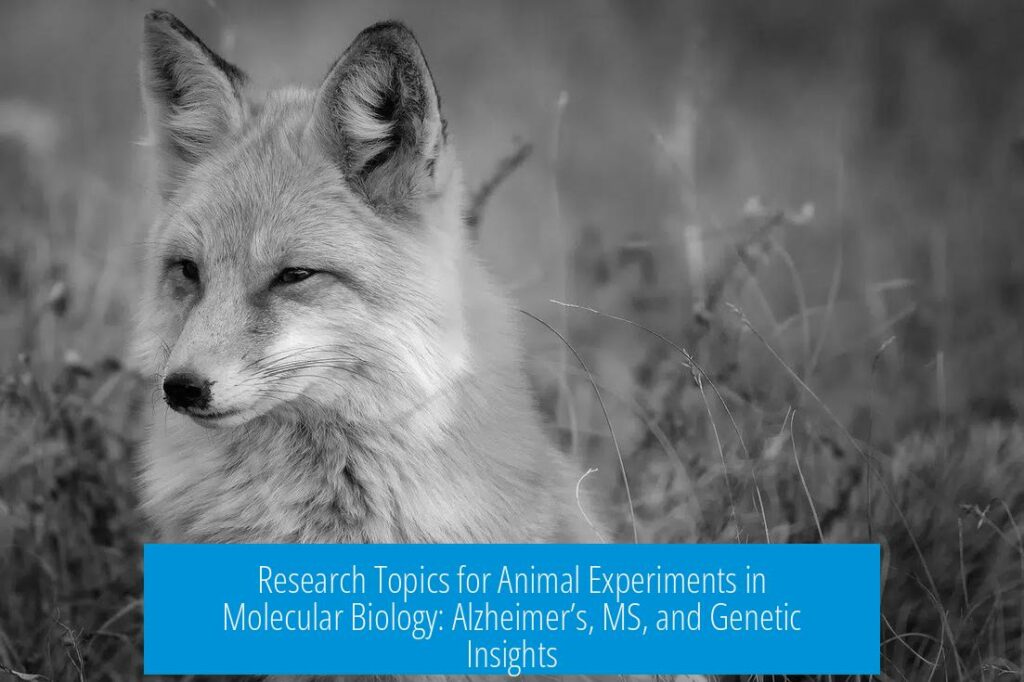Research Topics for Animal Experiments in Molecular Biology: Alzheimer ...