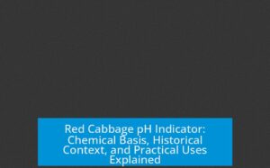 Red Cabbage pH Indicator: Chemical Basis, Historical Context, and ...
