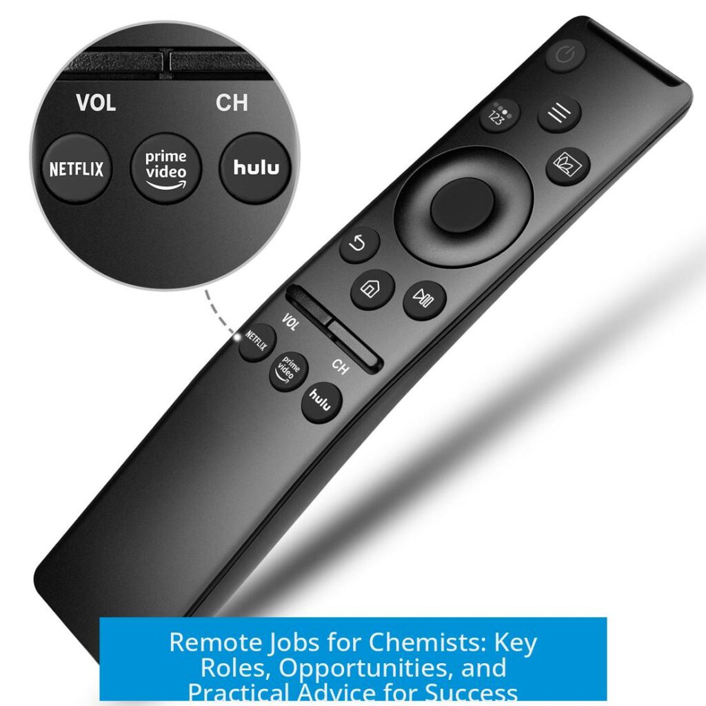 Remote Jobs for Chemists: Key Roles, Opportunities, and Practical ...