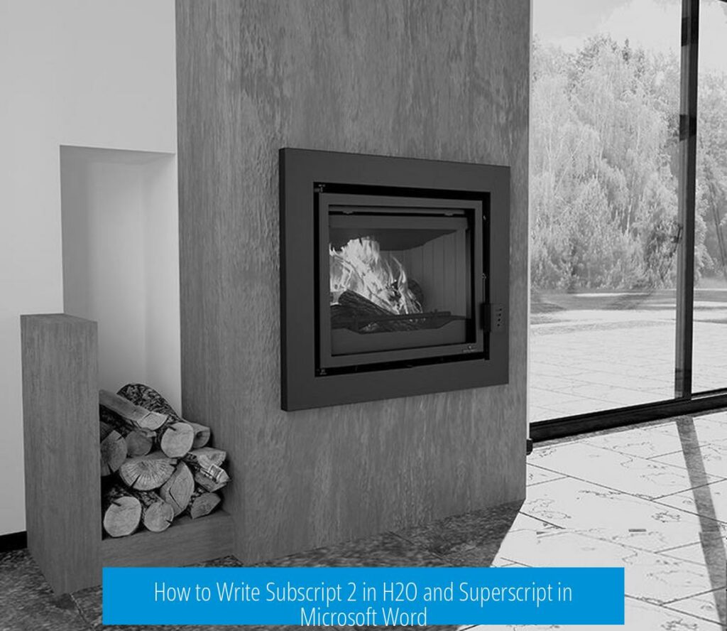 How to Write Subscript 2 in H2O and Superscript in Microsoft Word ...