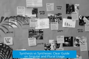 Synthesis vs Syntheses: Clear Guide on Singular and Plural Usage ...