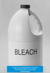 Understanding Bleach: Types, Characteristics, and Key Takeaways ...