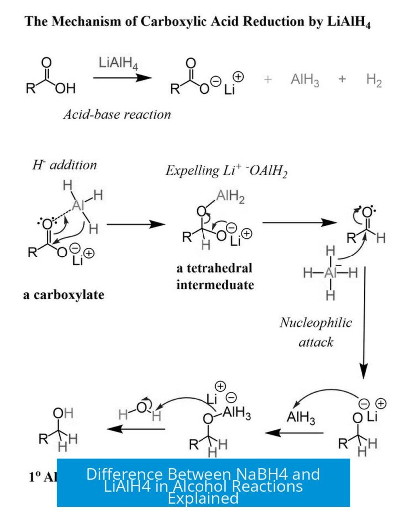 Difference Between NaBH4 and LiAlH4 in Alcohol Reactions Explained ...