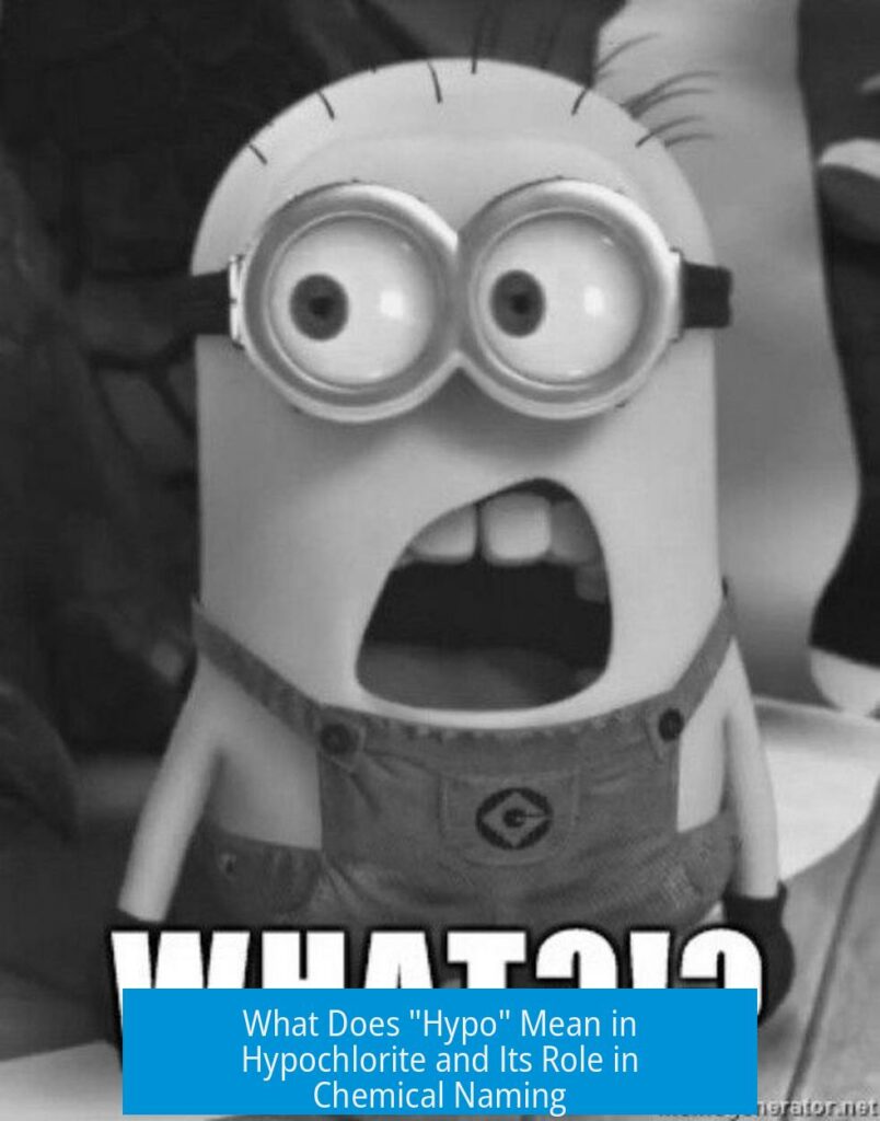 What Does "Hypo" Mean in Hypochlorite and Its Role in Chemical Naming ...