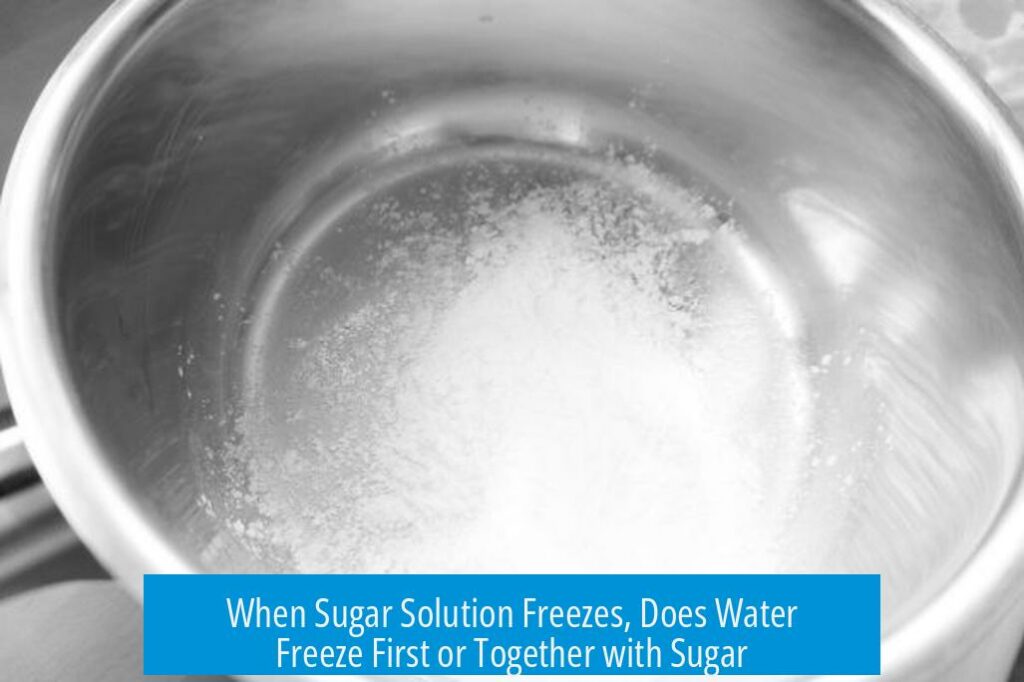 When Sugar Solution Freezes, Does Water Freeze First or Together with ...
