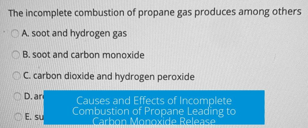 Causes and Effects of Incomplete Combustion of Propane Leading to ...