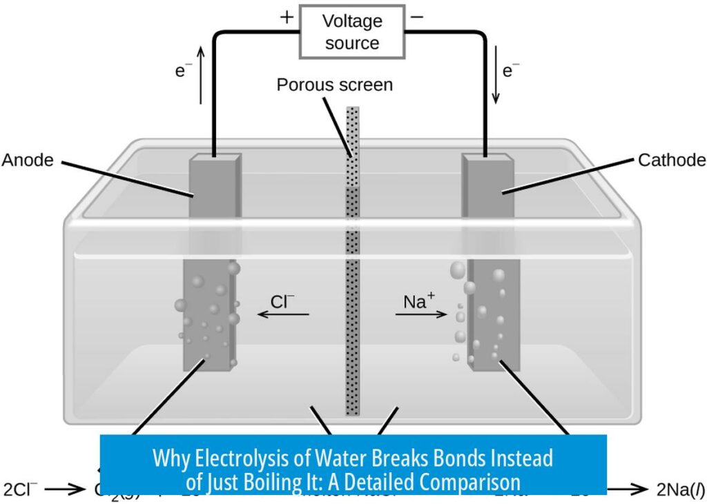 Why Electrolysis of Water Breaks Bonds Instead of Just Boiling It: A ...
