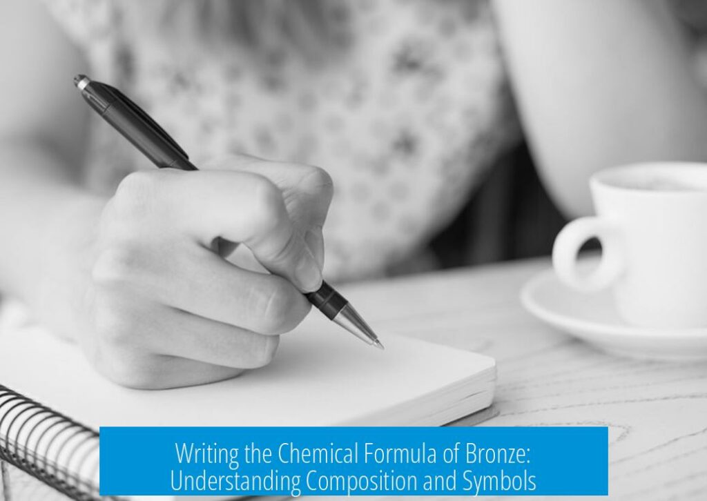 Writing the Chemical Formula of Bronze: Understanding Composition and ...
