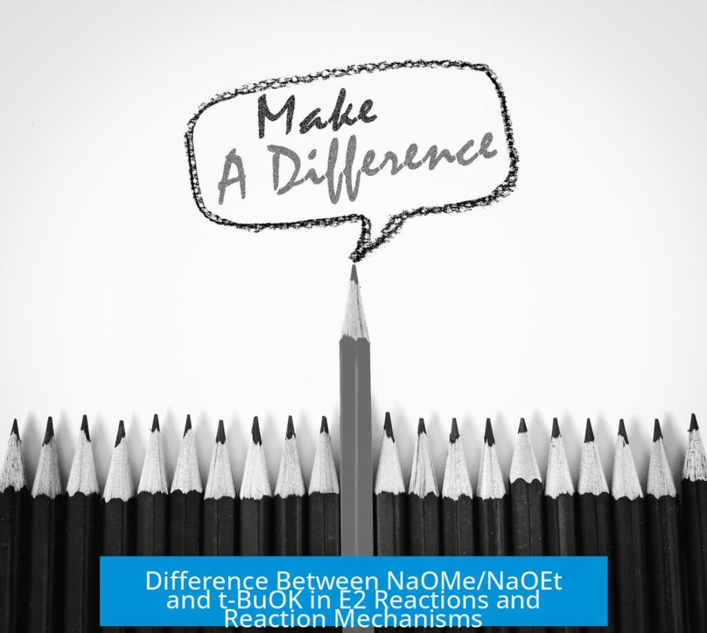 Difference Between NaOMe/NaOEt and t-BuOK in E2 Reactions and Reaction ...