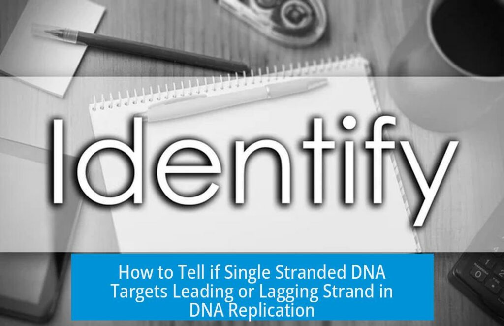 How to Tell if Single Stranded DNA Targets Leading or Lagging Strand in ...